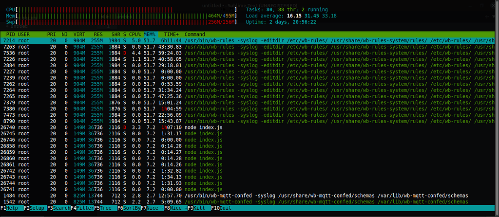 Wb-rules съел оперативную память - Rule Engine - Wiren Board Support